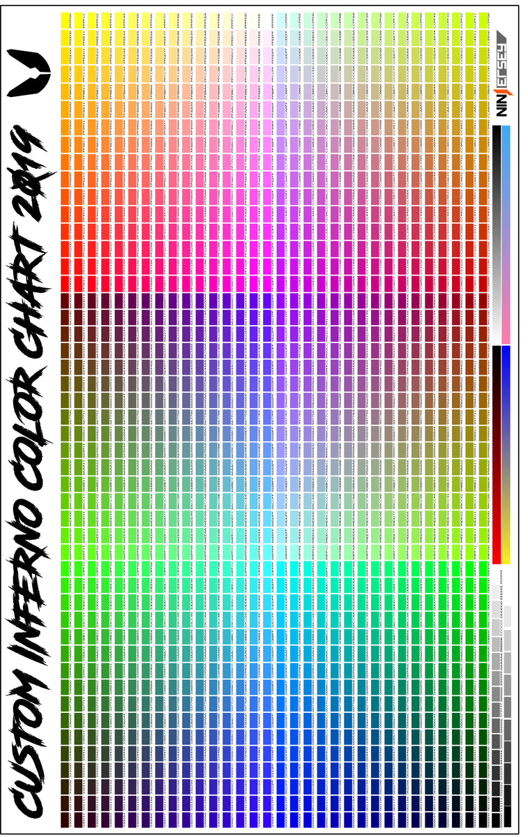 COLOR CHART – Ninjersey